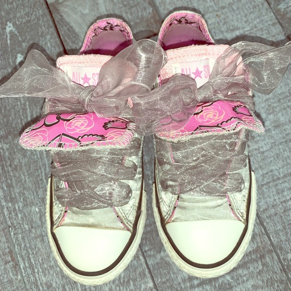 Converse | Shoes | Converse All Star Satin Double Tongue Sneaker | Poshmark